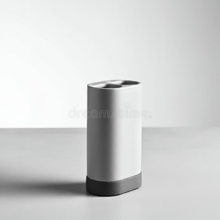 A Sleek, Minimalist White Container with a Rectangular Shape and ...