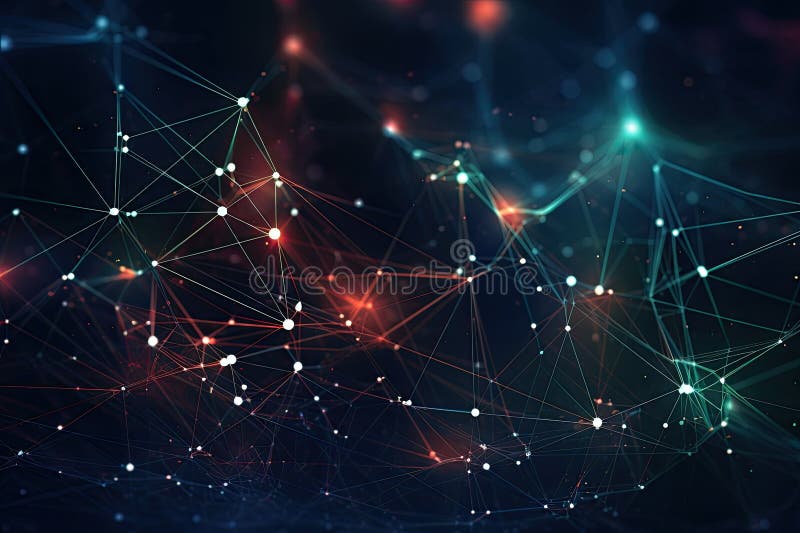 Sleek and Minimalistic Background with Abstract Network Connections and ...