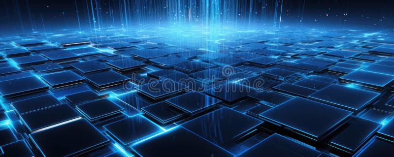 Sleek Minimalistic Background with High-tech Elements and Digital Grids ...