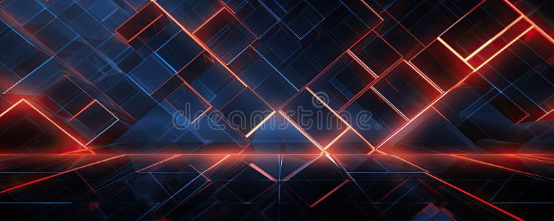 Sleek Minimalistic Background with High-tech Elements and Digital Grids ...