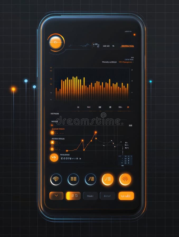 Sleek Mobile App Interface for Controlling Smart Hair Gadgets with ...