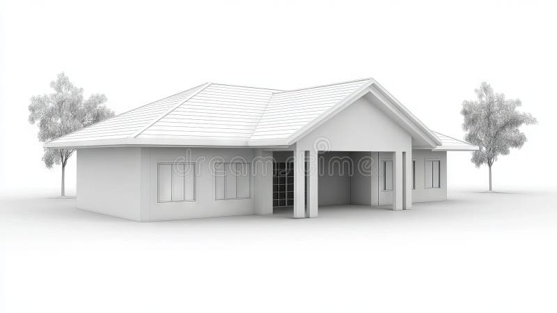 A Sleek, Modern Abode Characterized by Its White Color Scheme ...