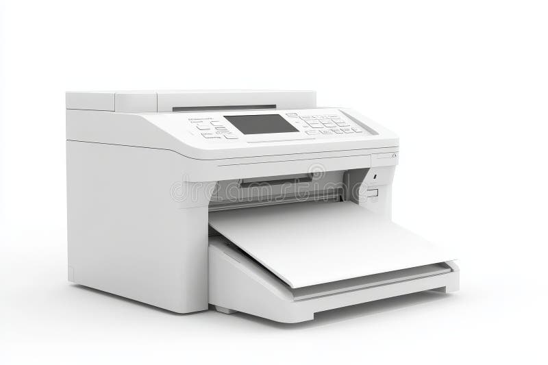 A Sleek and Modern Allinone Printer with a Paper Tray Open Symbolizing ...