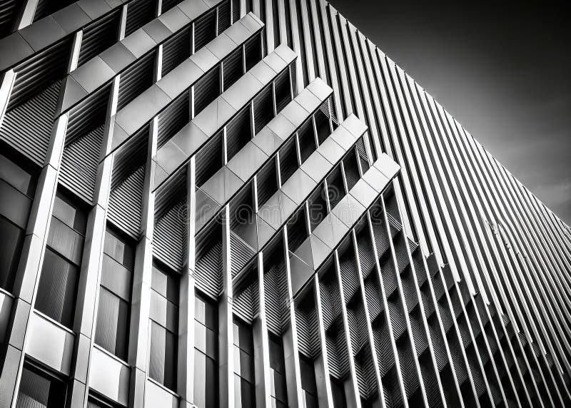 Sleek Modern Architecture a Study in Minimalist Black and White ...