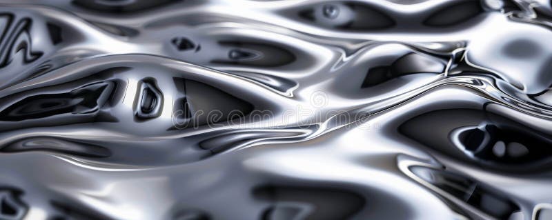 A Sleek and Modern Background of Liquid Titanium, with Its Metallic ...