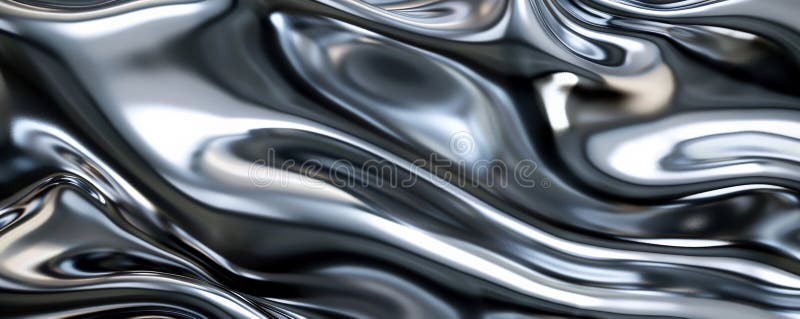 A Sleek and Modern Background of Liquid Titanium, with Its Metallic ...