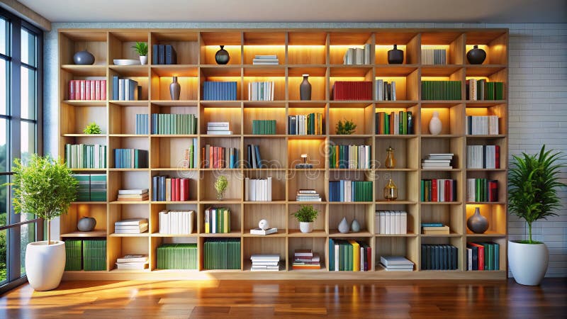 Sleek Modern Bookshelf Elevate Your Home or Office with Stylish Storage ...
