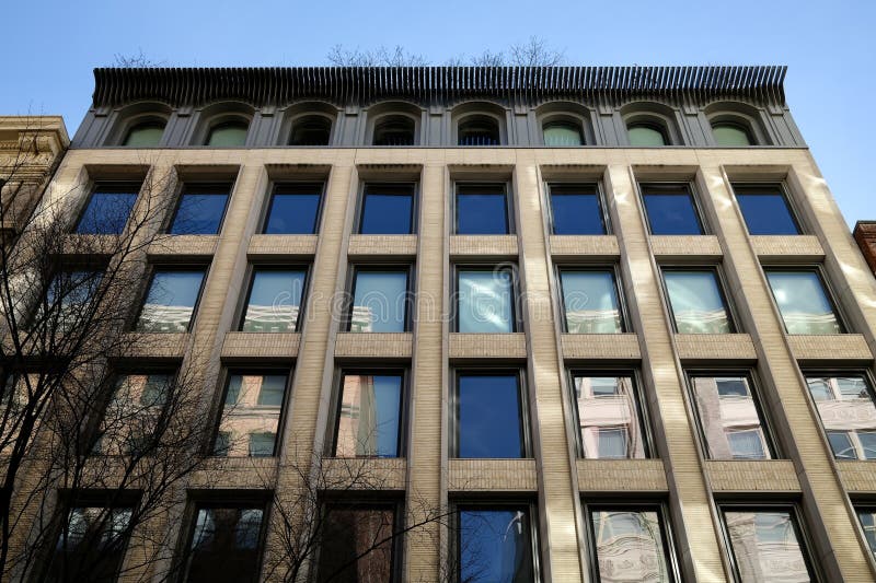 Modern Glass and Stone Building Reflection (New York, New York, USA ...