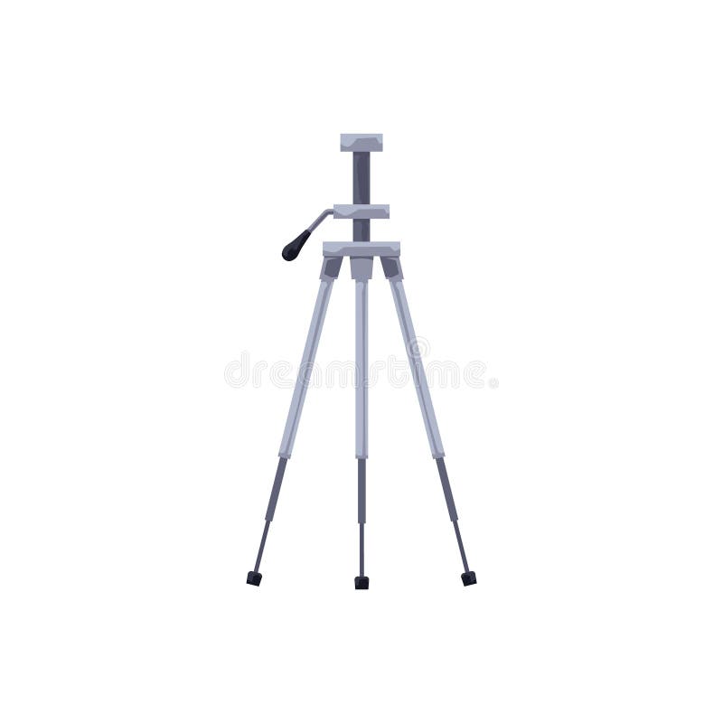 Camera Tripod Icon and Movie Camera on a Tripod. Making a Movie Single ...