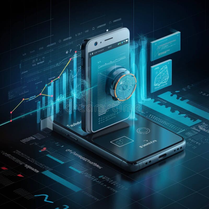 A Cellphone with a Camera on it Digital World Stock Image - Image of ...