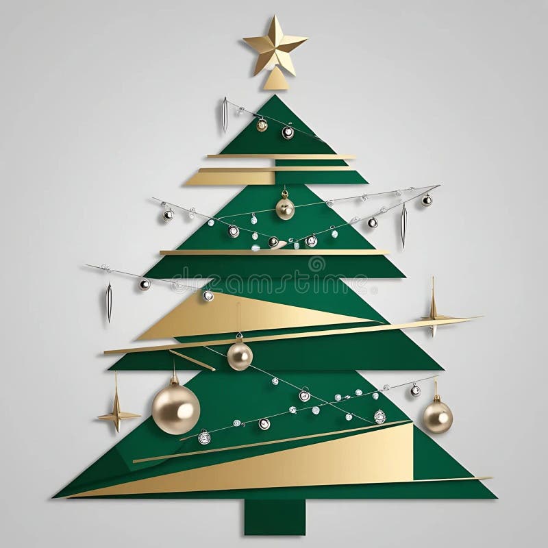 Modernchristmastree Stock Illustrations – 5 Modernchristmastree Stock ...