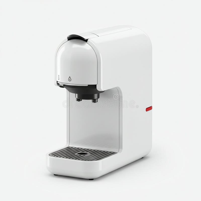 A Sleek, Modern Coffee Machine with a Minimalist Design in White. the ...