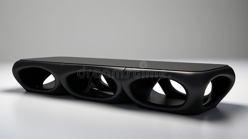 Sleek Modern Coffee Table with Organic Modular Design Stock ...