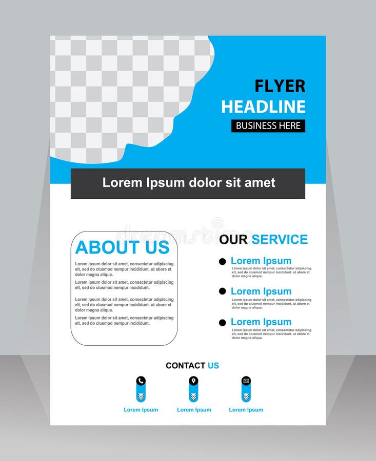 Modern Corporate Business Flyer Design Stock Vector - Illustration of ...