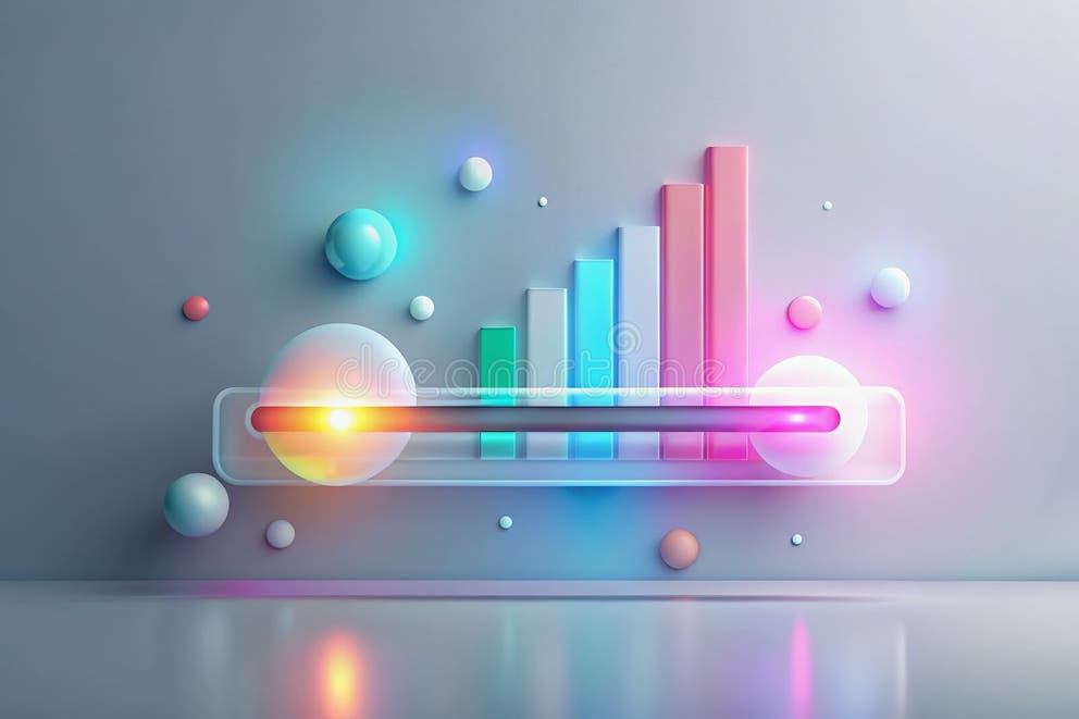 Sleek and Modern Data Download Animation a Grey Background Abstract ...