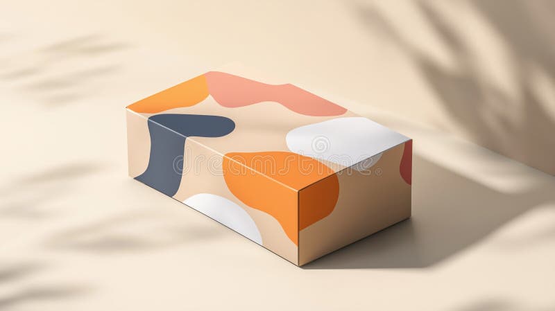 Sleek, Modern Delivery Box with Dynamic, Bold Designs Stock ...