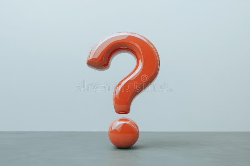 Elegant Question Mark Artwork Display Stock Illustration - Illustration ...