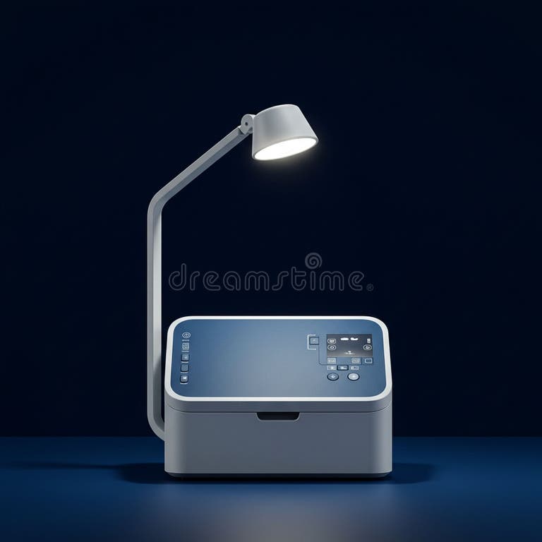 A Sleek, Modern Desk Lamp Featuring an Adjustable Arm and a Compact ...