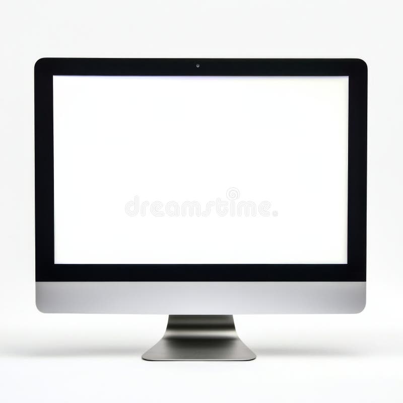 Sleek Modern Desktop Computer with Blank Screen and Minimalist Design ...
