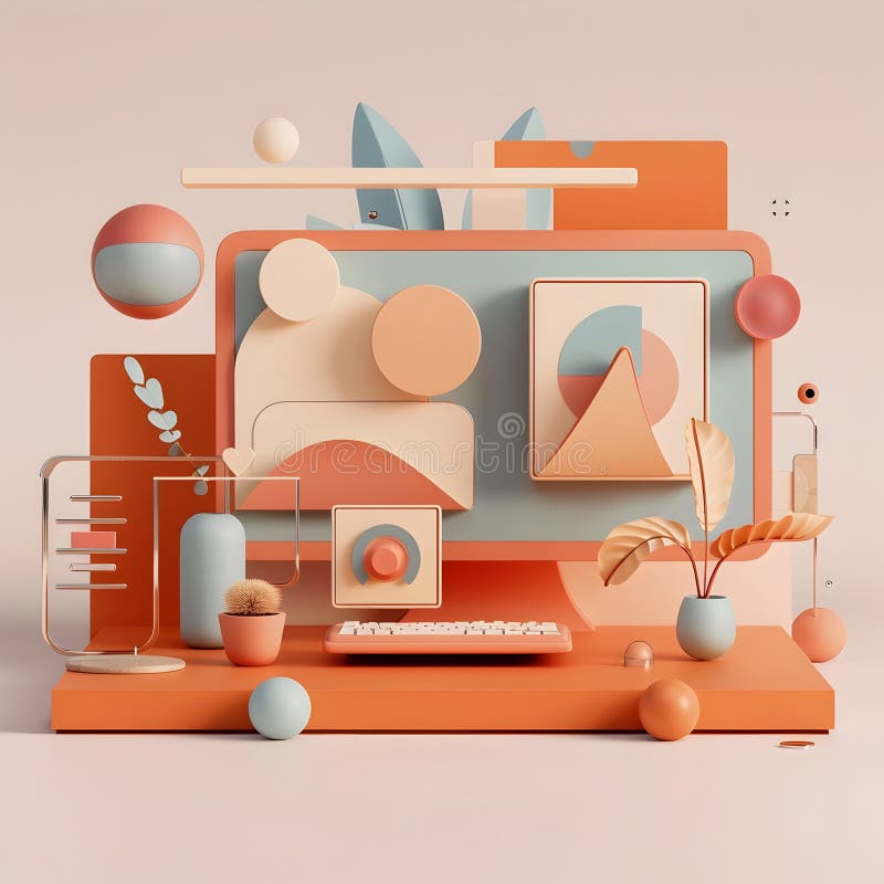 Sleek and Modern Digital Web Design Layout with Minimalist Typography ...