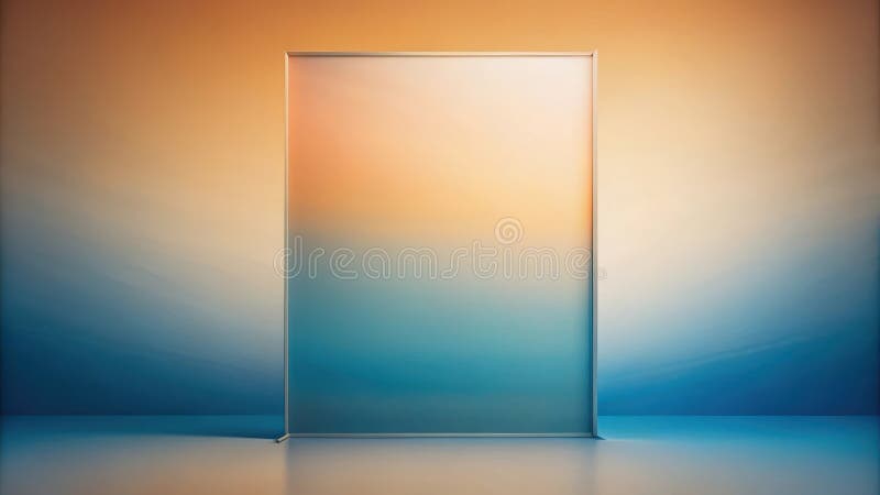 A Sleek, Modern Display Stand with a Gradient Backdrop Showcasing a ...