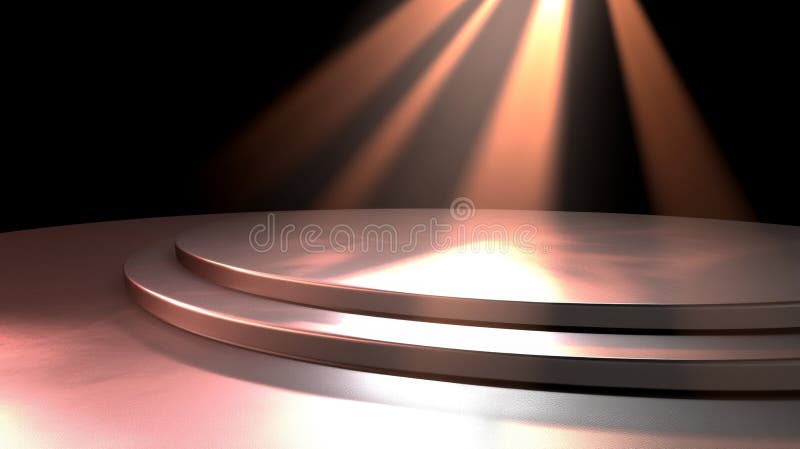 Empty Stage with Dramatic Lighting for Performance or Event Use Stock ...