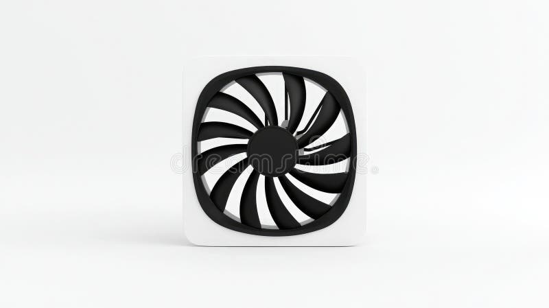 A Sleek, Modern Fan Design with a Unique Spiral Blade Pattern ...
