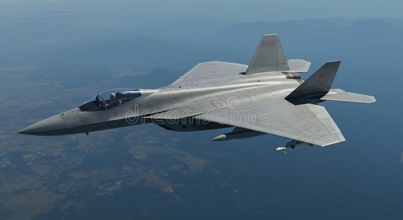 A Sleek, Modern Fighter Jet is Seen Flying in the Sky. the Aircraft is ...