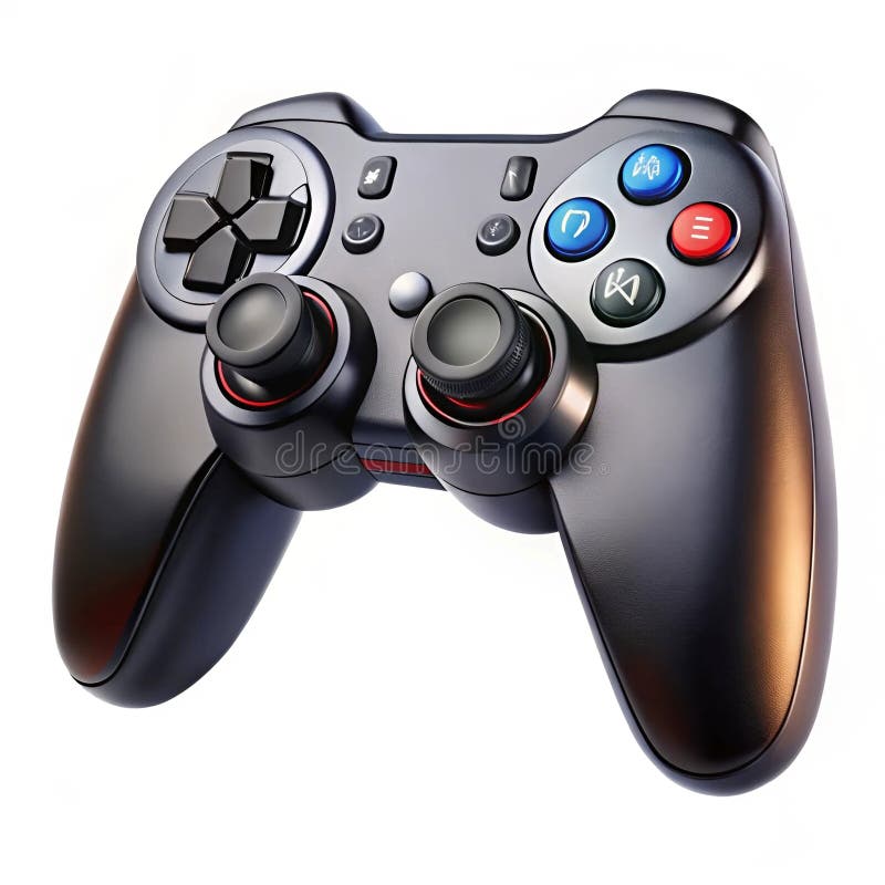 A Sleek and Modern Gamepad or Game Controller Stock Illustration ...