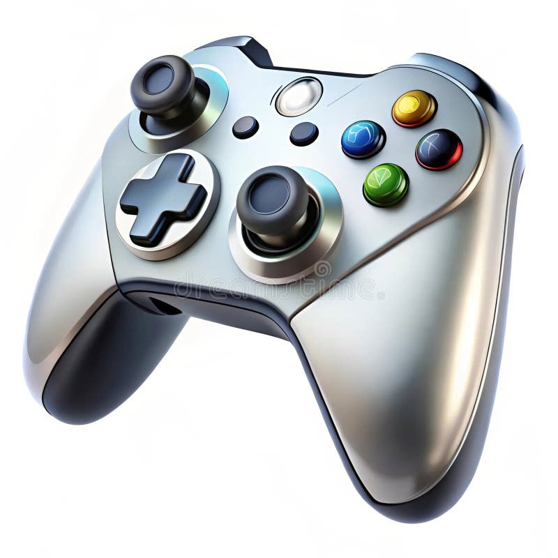 A Sleek and Modern Gamepad or Game Controller Stock Illustration ...