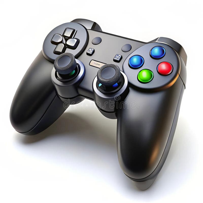 A Sleek and Modern Gamepad or Game Controller Stock Illustration ...