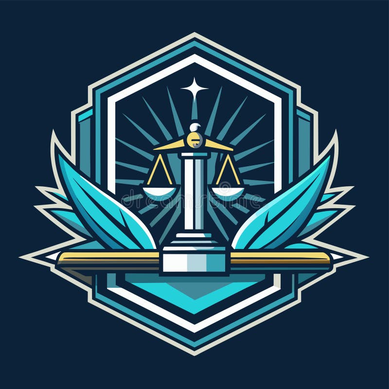 A Sleek and Modern Icon Design Representing a Virtual Courtroom ...