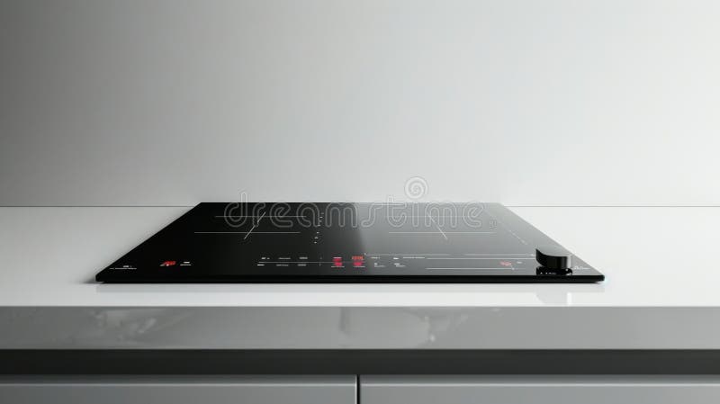 Sleek Modern Induction Cooktop with Touch Controls in a Minimalist ...