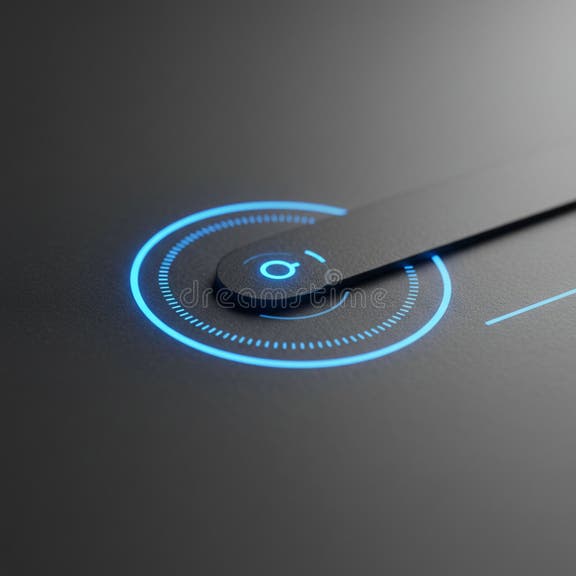 A Sleek, Modern Interface Element Featuring a Rectangular Slider with ...