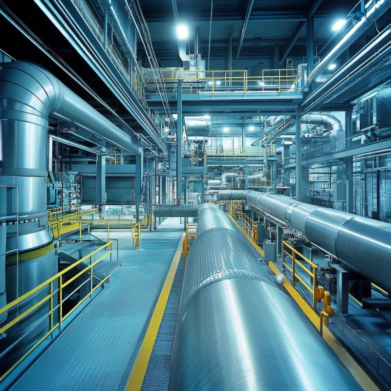 Modern Fuel Processing Plant Interior Design Stock Illustrations – 16 ...