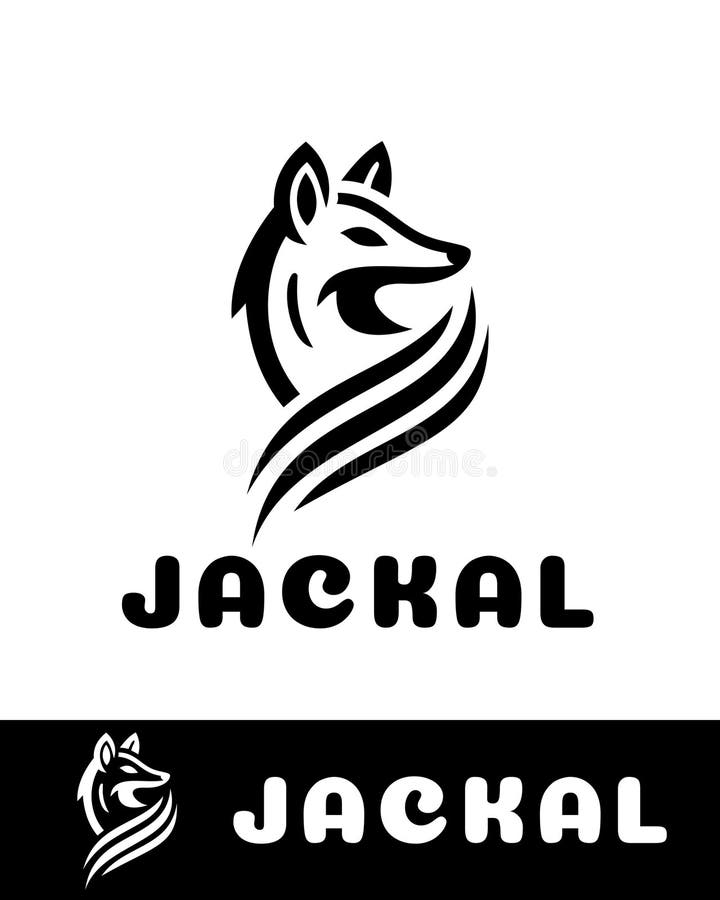 A Sleek and Modern Jackal Logo Featuring a Stylized, Abstract Design ...