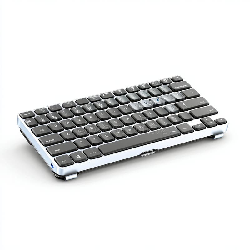 Modern Compact Keyboard Design Digital Technology Work Grey Keys Tool ...