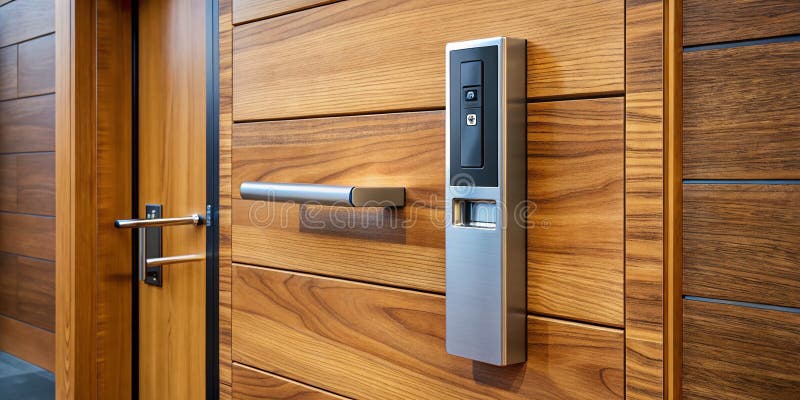 Sleek Modern Keycard Entry System for Enhanced Home Security a Secure ...