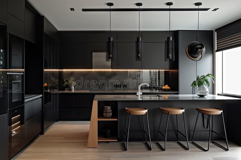 A Sleek and Modern Kitchen, with Clean Lines and Minimalist Elements ...