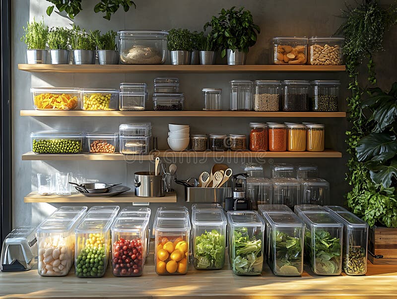 Sleek Modern Kitchen Showcasing Translucent Bioplastic Stock Photo ...