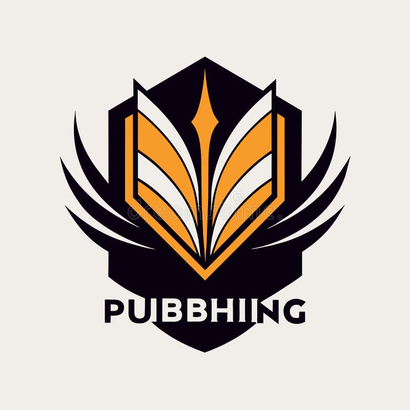 A Sleek, Modern Logo Design Featuring a Stylized Book Shape with Wings ...