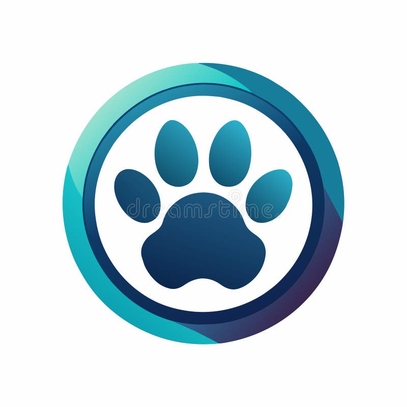 Paw Print Circle Stock Illustrations – 3,431 Paw Print Circle Stock ...
