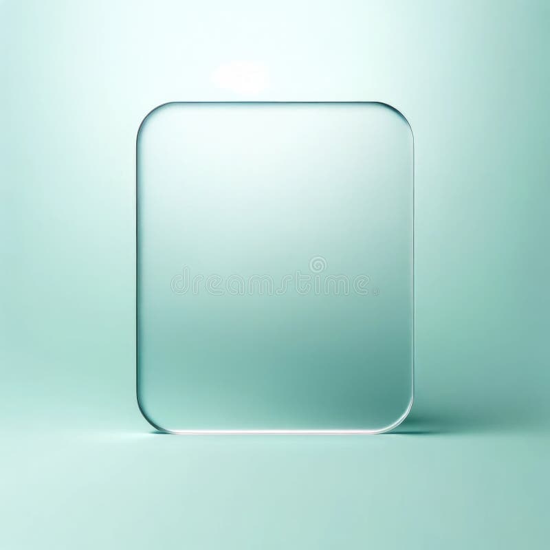 Minimalist Modern Glass Frame on Gradient Background, AI Generated ...