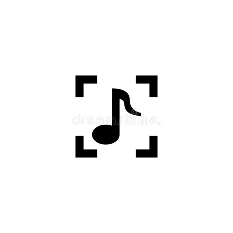 Sleek Modern Music Note Icon Perfect for Apps and Websites Stock Vector ...