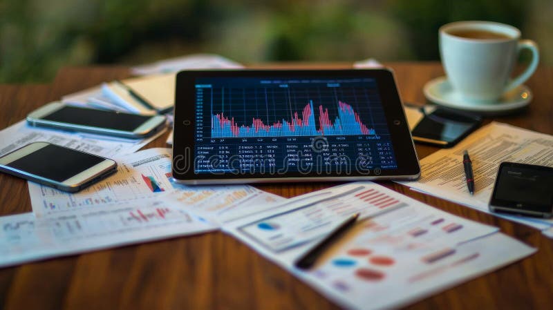 Business Analytics stock illustration. Illustration of table - 336966877