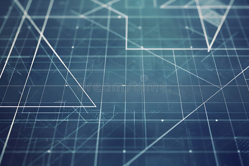 Abstract Minimalist Architectural Blueprint Design Stock Illustration ...