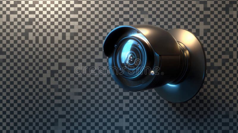 Sleek Modern Security Camera: Advanced Surveillance Technology Stock ...
