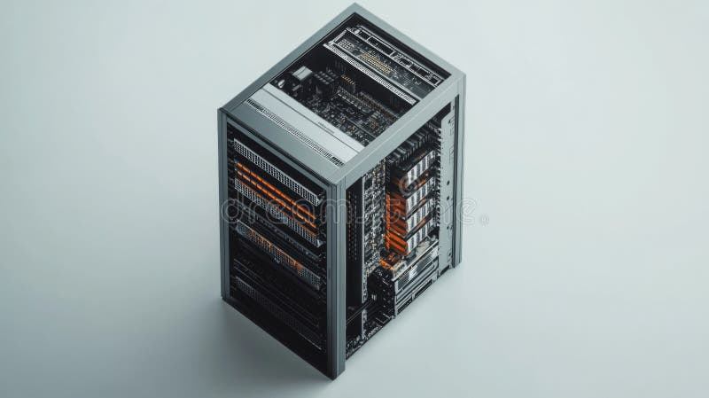 A Sleek and Modern Server Design Showcases Cutting-edge Technology ...