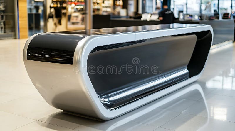 Sleek Modern Service Desk in Upscale Retail Environment for Customer ...