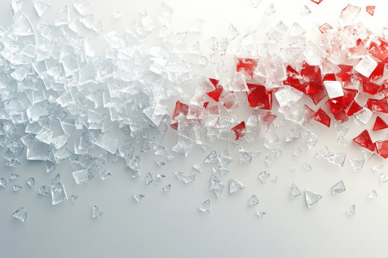 In a Sleek, Modern Setting, Suspended Salt Granules of Various Colors ...